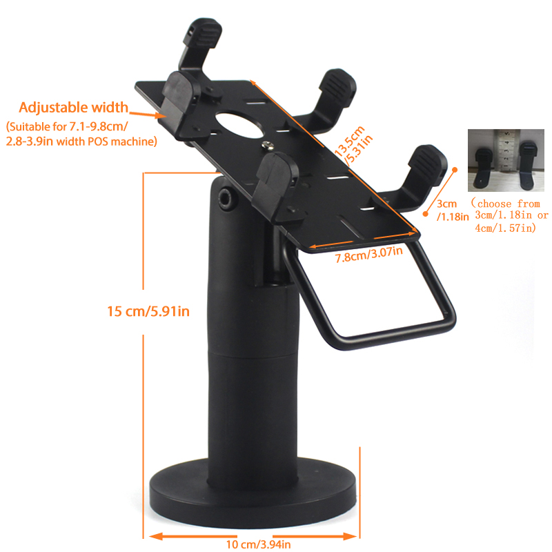Universal Stand for Credit Card Terminals, Tilts 75 Degree and Swivels ...