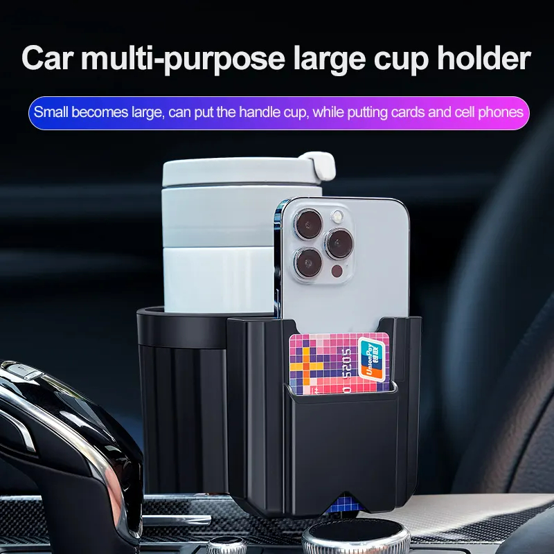 Adjustable 2.6-3.8 Inches Base Cup Holder Expander Car Tray Cup Holder ...